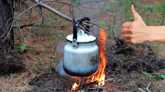 Чай на костре в пожароопасный период