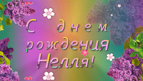 С днем рождения Нелля!