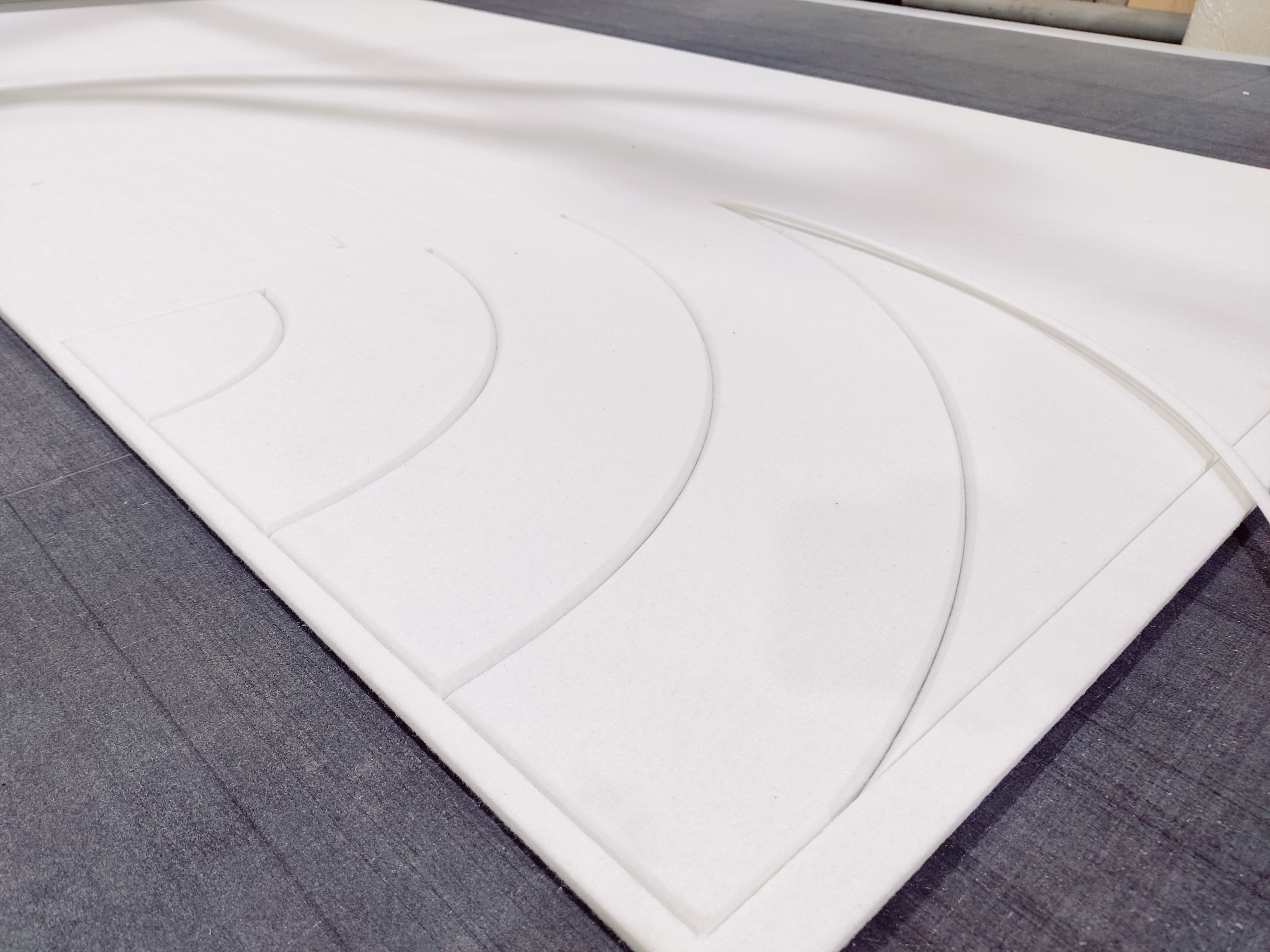 Резка войлока под углом на плоттере