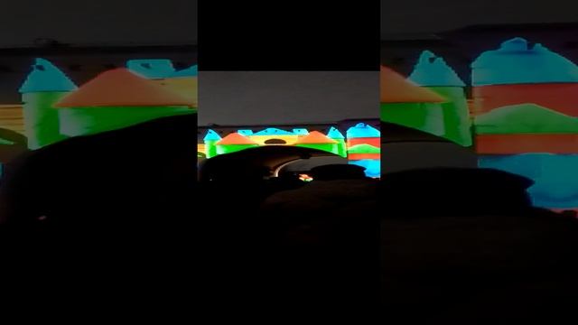 Световое шоу на Никольских воротах.