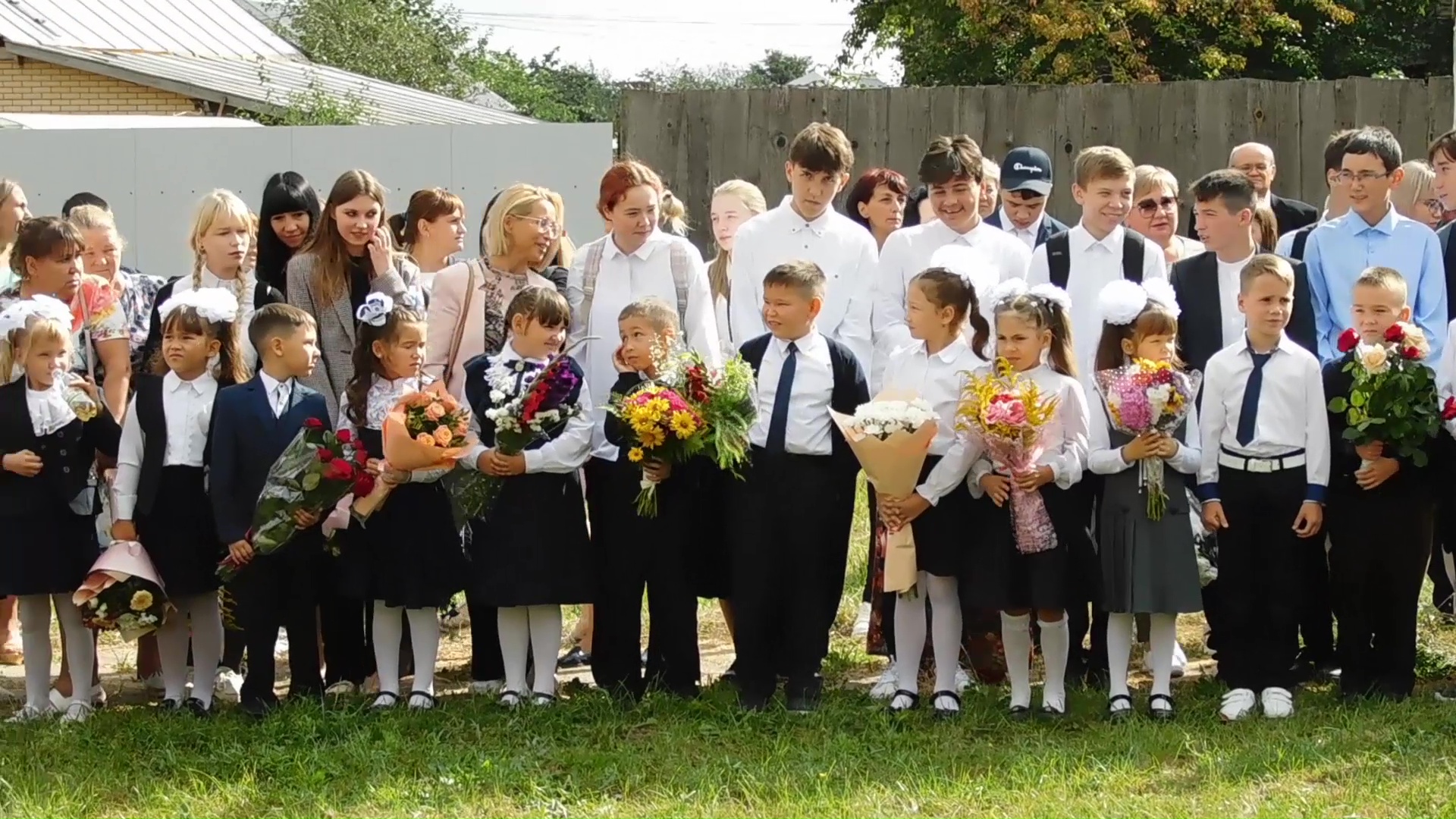 2022г. 1 сентября. школьная линейка. ч. 2. Коновалово. Мариинский Посад.