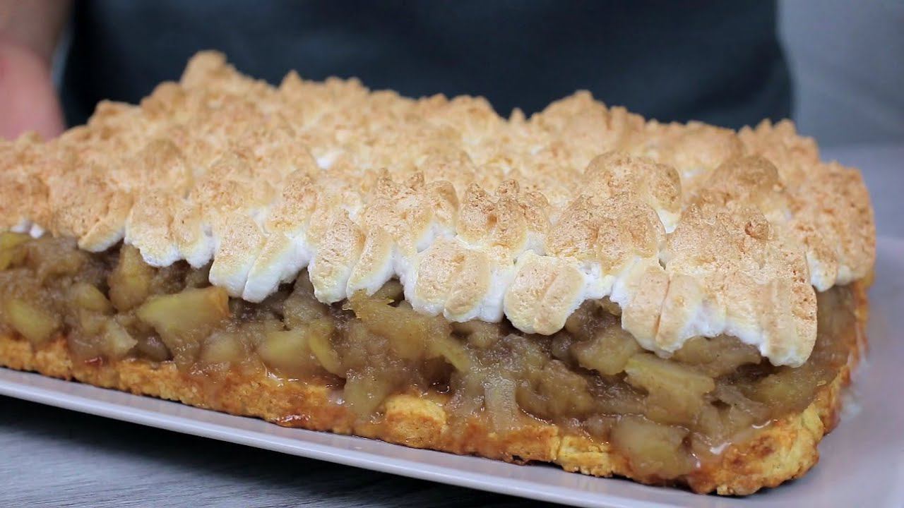 Яблочный пирог с безе. Не пирог, а настоящее пирожное