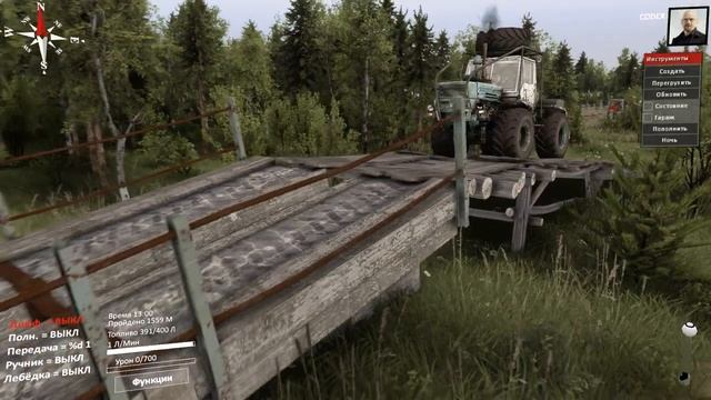 SpinTires 4 сезон 2 испытание Экзамен на права 6 ЭСТАКАДА Т150 ТЯЖЕЛОЕ ВЫРАВНИВА