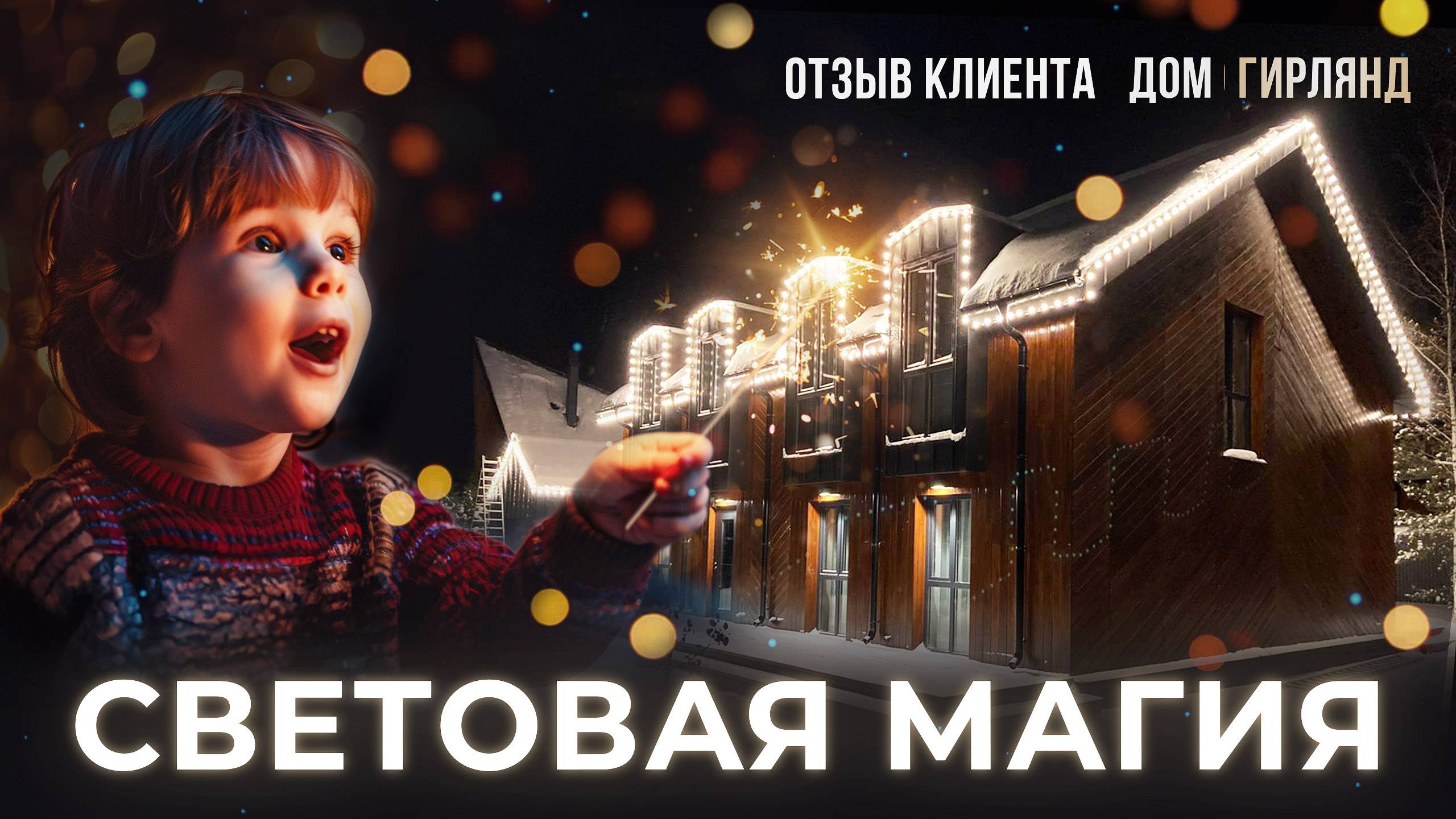 Украшение загородного дома с помощью световой магии | Конаково | Отзыв