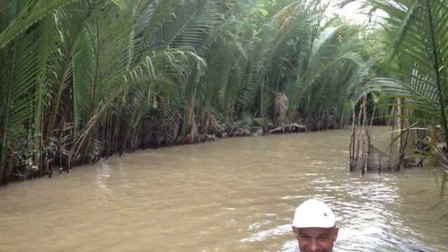 Река в Хошимине дельта реки Меконга в Сайгоне