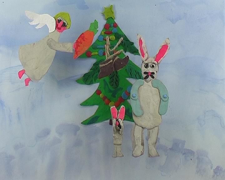 РОЖДЕСТВЕНСКАЯ ИСТОРИЯ, анимационный скетч (автор - Егор СУКОПОВ, 7 лет)