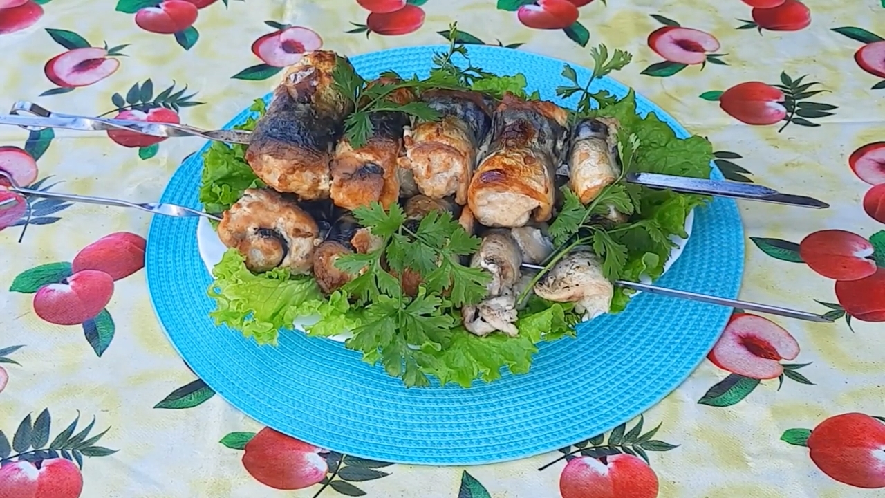 Шашлык из скумбрии