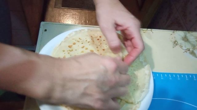 Блинчики с мясом. Рецепт приготовления.