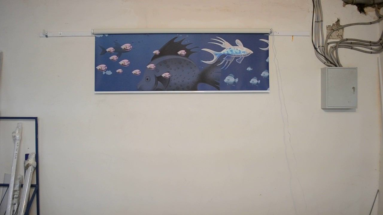 Рулонные шторы с электроприводом и фотопечатью в детскую комнату