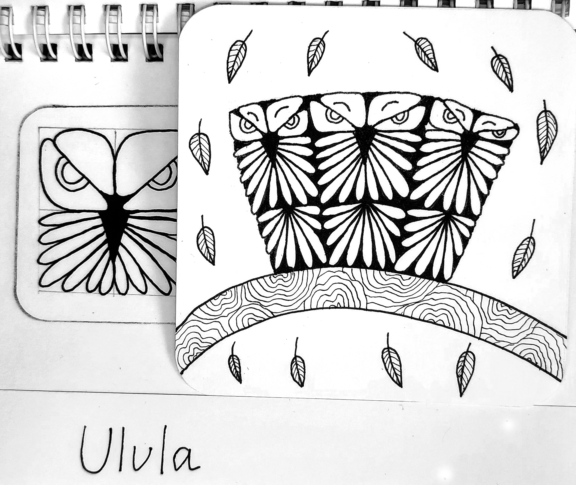 Зентангл Тангл Ulula
