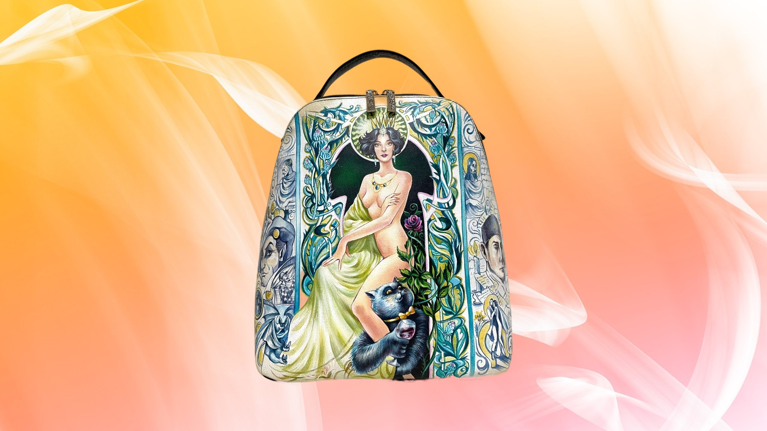 Рюкзак плоский "Мастер и Маргарита" Pelle Volare