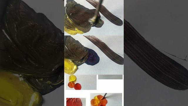 Смешивание красок. Художник Александра Миркушова