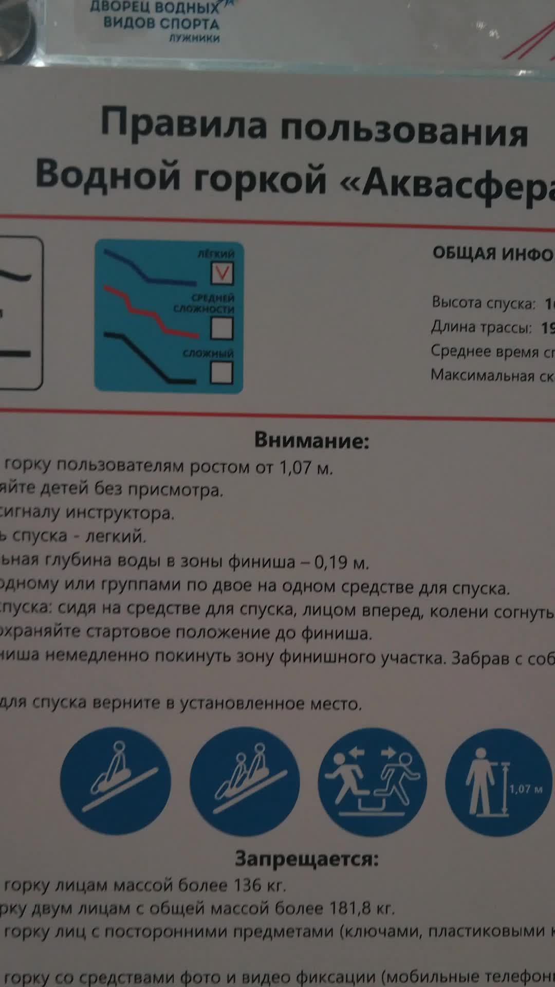 горки аквапарк Лужники