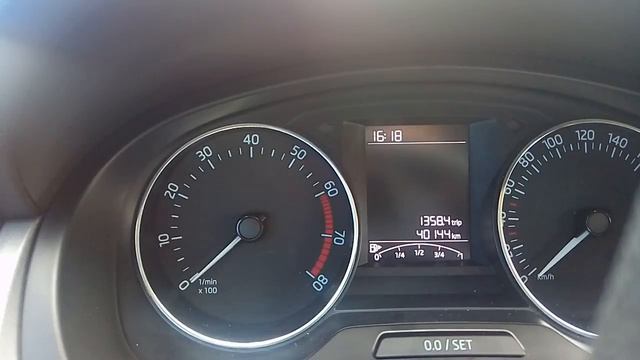 Обнуляем счётчик замены масла на Шкоде Рапид 2016 года, двигатель 1,6.