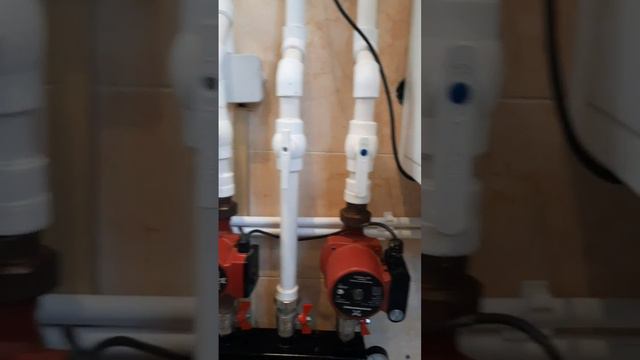 Комплексный монтаж системы отопления, в том числе установлен BAXI NUVOLA 3 COMFORT