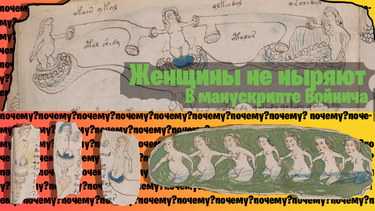 Манускрипт Войнича разгадан! Принцип "Бани ног" Почему женщины в манускрипте не ныряют?