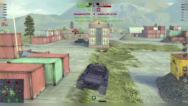Воин.Caernarvon Action X.Карта Восточная гавань.World of Tanks Blitz.