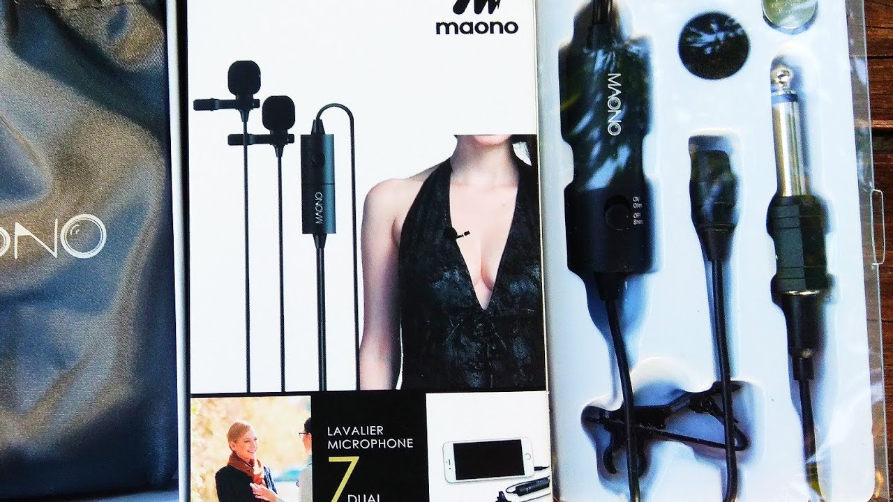 Двойной петличный микрофон MAONO / Double lapel microphone MAONO