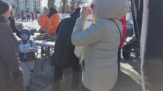 Полевая кухня для участников. Фестиваль «Крымская весна» 2023.