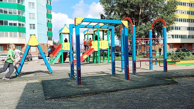 Играем в слепого на площадке. ЧАСТЬ 4