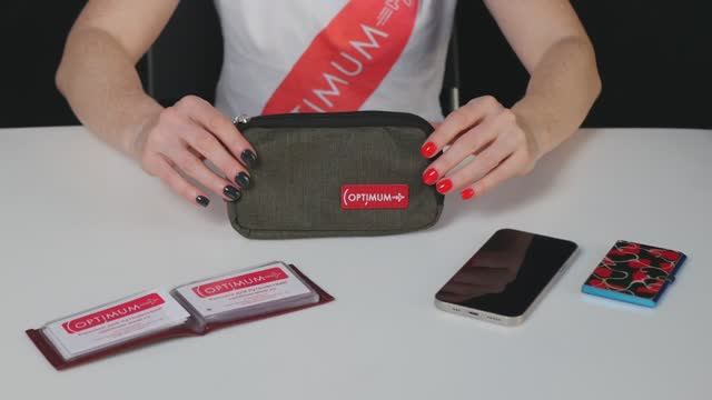 Кошелёк на пояс, хаки - OPTIMUM (wallet)