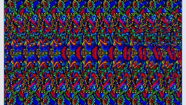 Движущаяся стереокартинка для релаксации