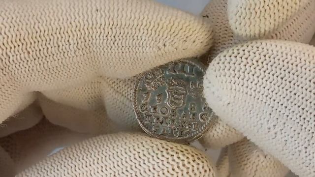 Польша 3 гроша, 1586 года.