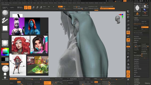 8. Hair Meshes Part By Part