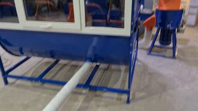 Комплект оборудования дробилка камера смешивания наполнителей набивочный пылесос для подушек..mp4