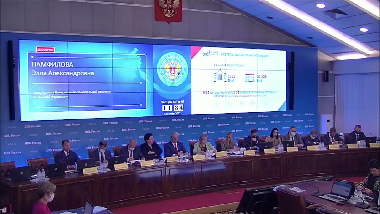 Доклад Э.А. Памфиловой о готовности избирательных комиссий к проведению выборов