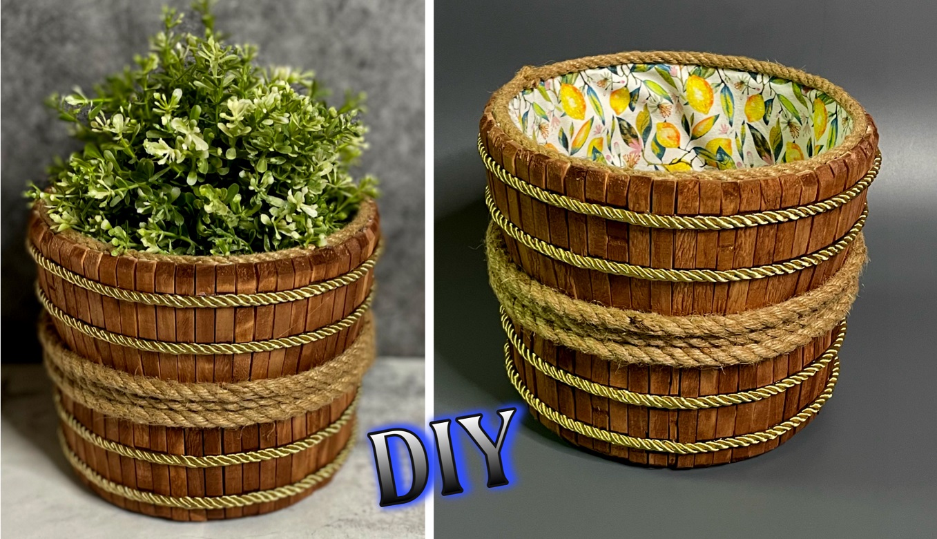 ИДЕИ ИЗ ПЛАСТИКОВЫХ ВЕДЕР?ОРИГИНАЛЬНАЯ КОРЗИНА ОРГАНАЙЗЕР СВОИМИ РУКАМИ?DIY Творческие идеи