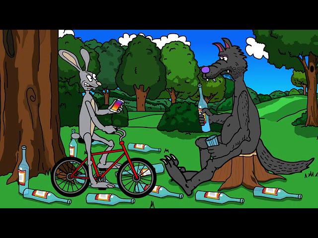 Анекдот   Волк спился