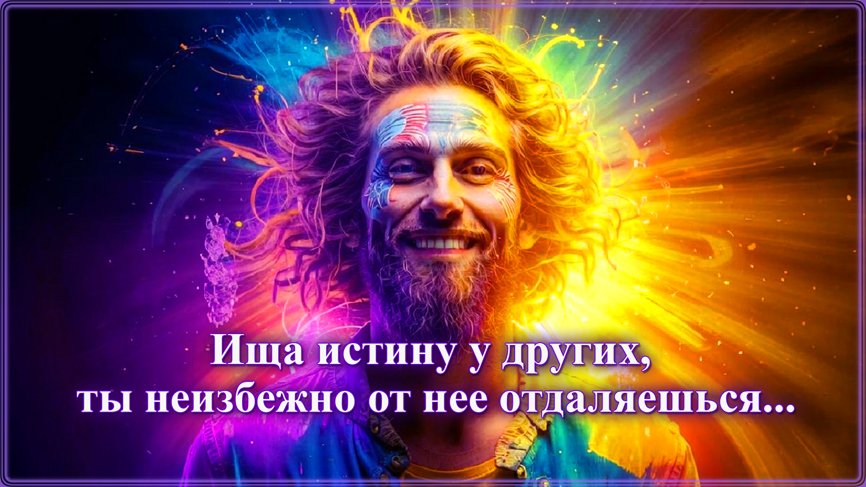 Истина внутри: Принимая за истину чужие её интерпретации, ты ещё больше будешь погружаться в иллюзию