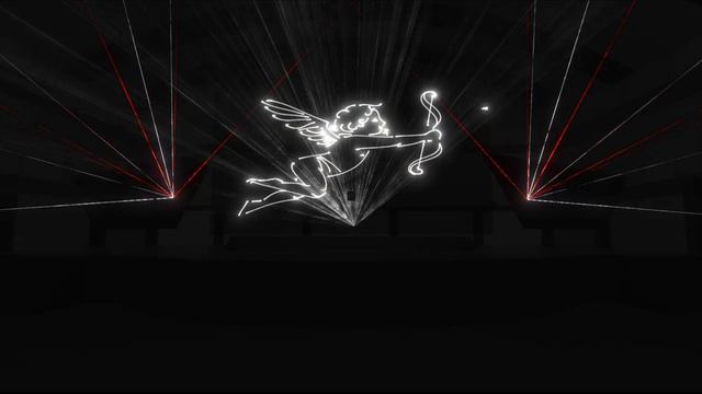 Визуализация  лазерного анимационного шоу - СВАДЬБА