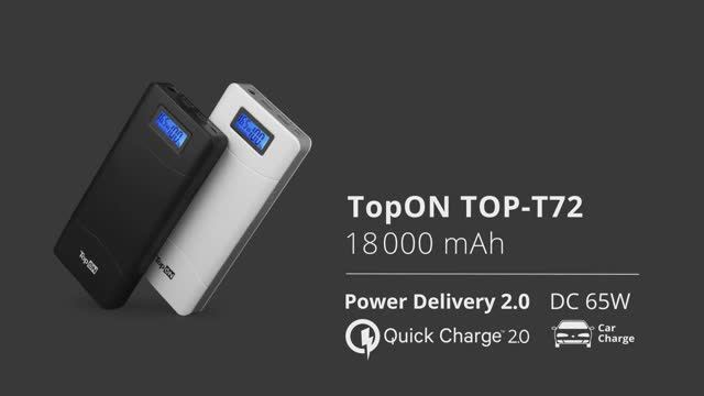 TopON TOP-T72 18000mAh DC 65W, QC2.0