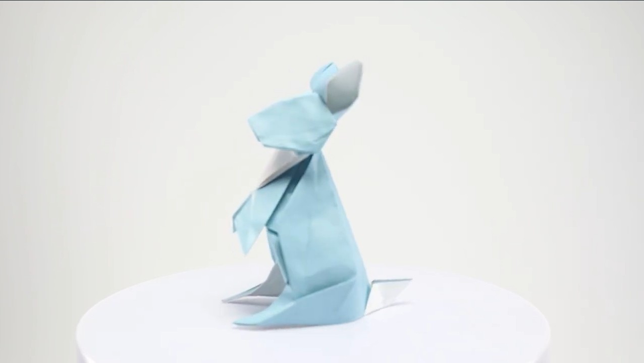 Оригами кролик - Учебное пособие по оригами - Как сделать кролика