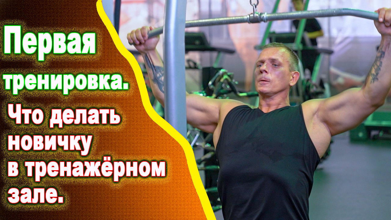 Первая тренировка. Что делать новичку в тренажёрном зале.