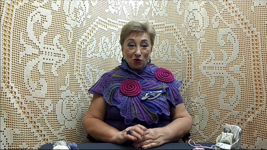 Фриформ. Шарф "Шиповник". Мастер-класс по вязанию крючком от О. С. Литвиной.