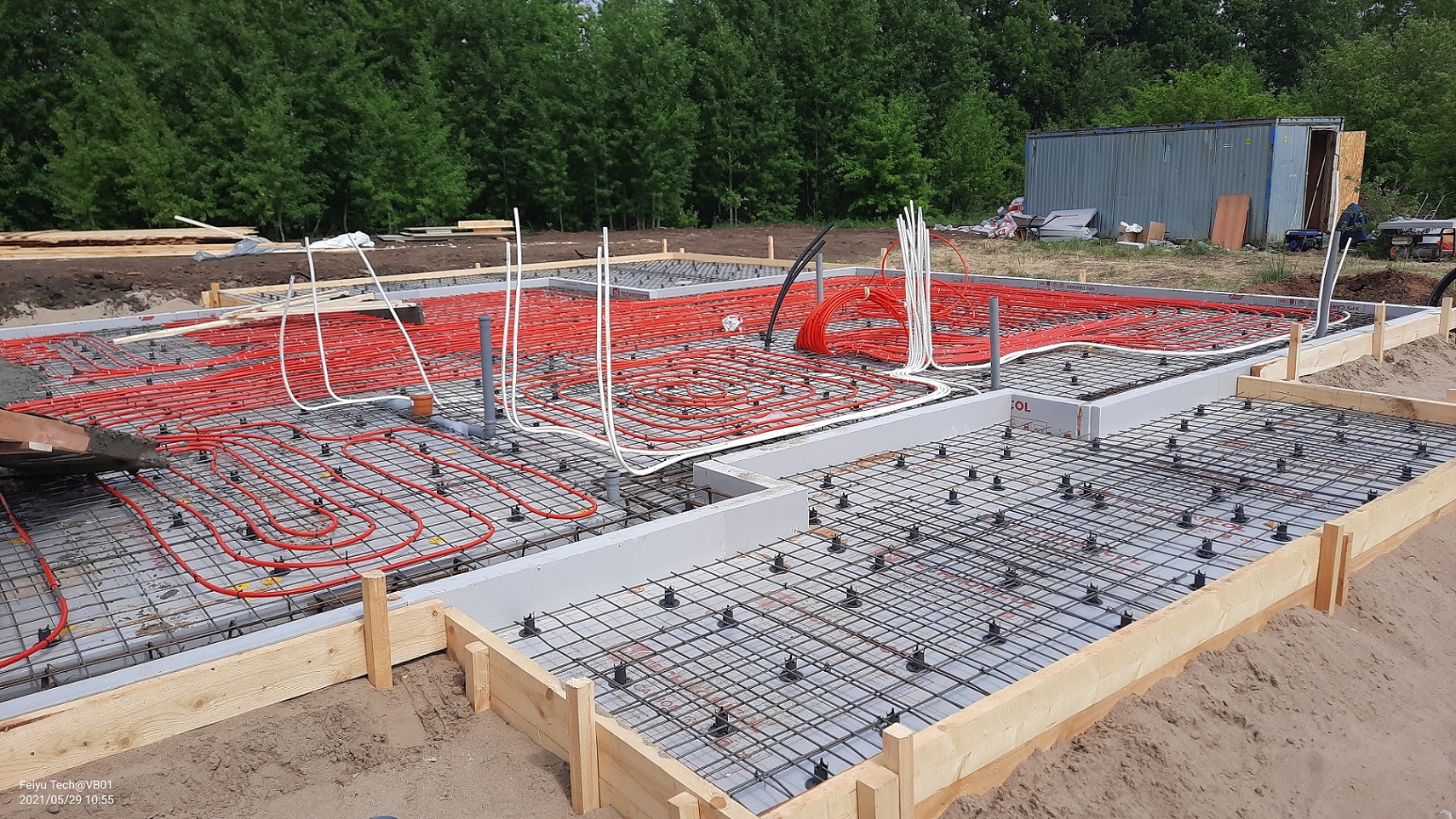 Монтаж фундамента УШП под дом из СИП площадью 145 кв.м. в п.Водино.