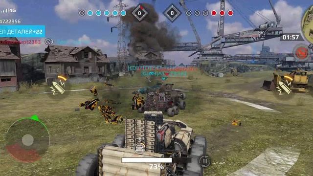 Crossout mobile (без комментариев) Гоняем с системами залпового огня Сверчок