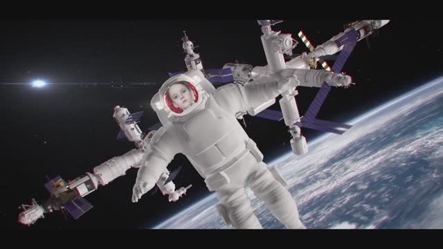 Бабушка с 7-летним внуком о космосе