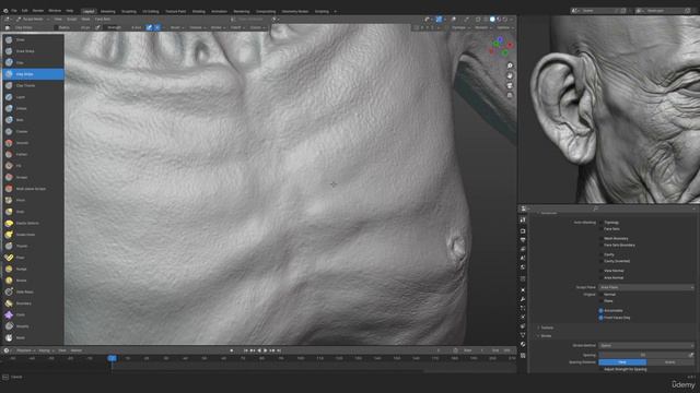 Creating a Hero Weapon for Games - Часть 19 - Body Fixes Timelapse