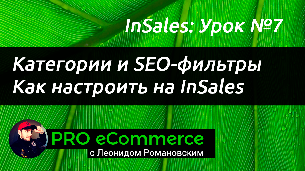 #7 Insales: Категории и SEO-фильтры. Как настроить категории товаров на Insales?