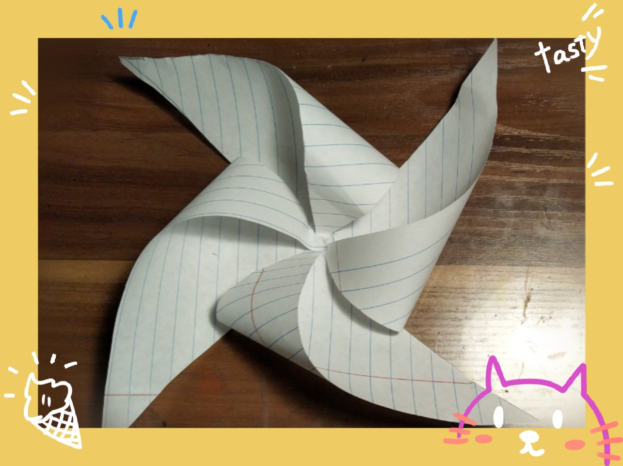 Как сделать вертушку из бумаги.