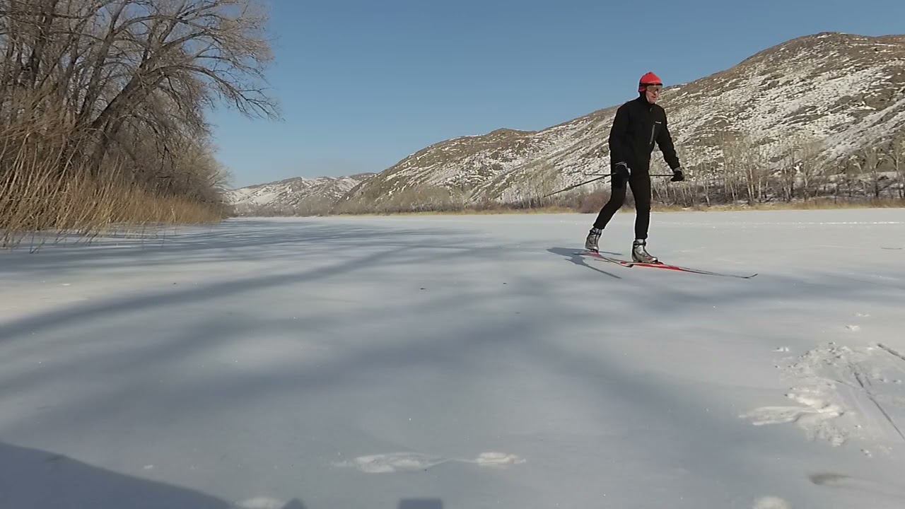 р. Урал, горы и весеннее солнце!  Тренировка на лыжах, 30 км.