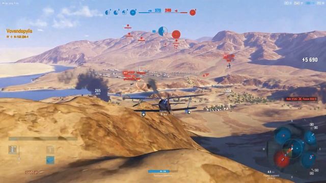 Медаль Небесный Рыцарь, Медаль Акамацу на советском самолете Поликарпов И-153 ДМ-4, в игре WoWp