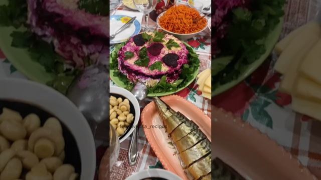 Праздничный стол на Новый год 2024