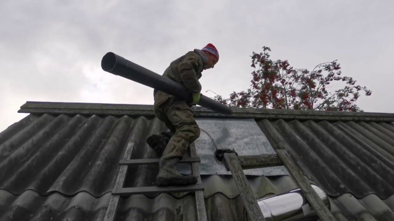 Прогорела труба в бане. Делаем срочный ремонт.