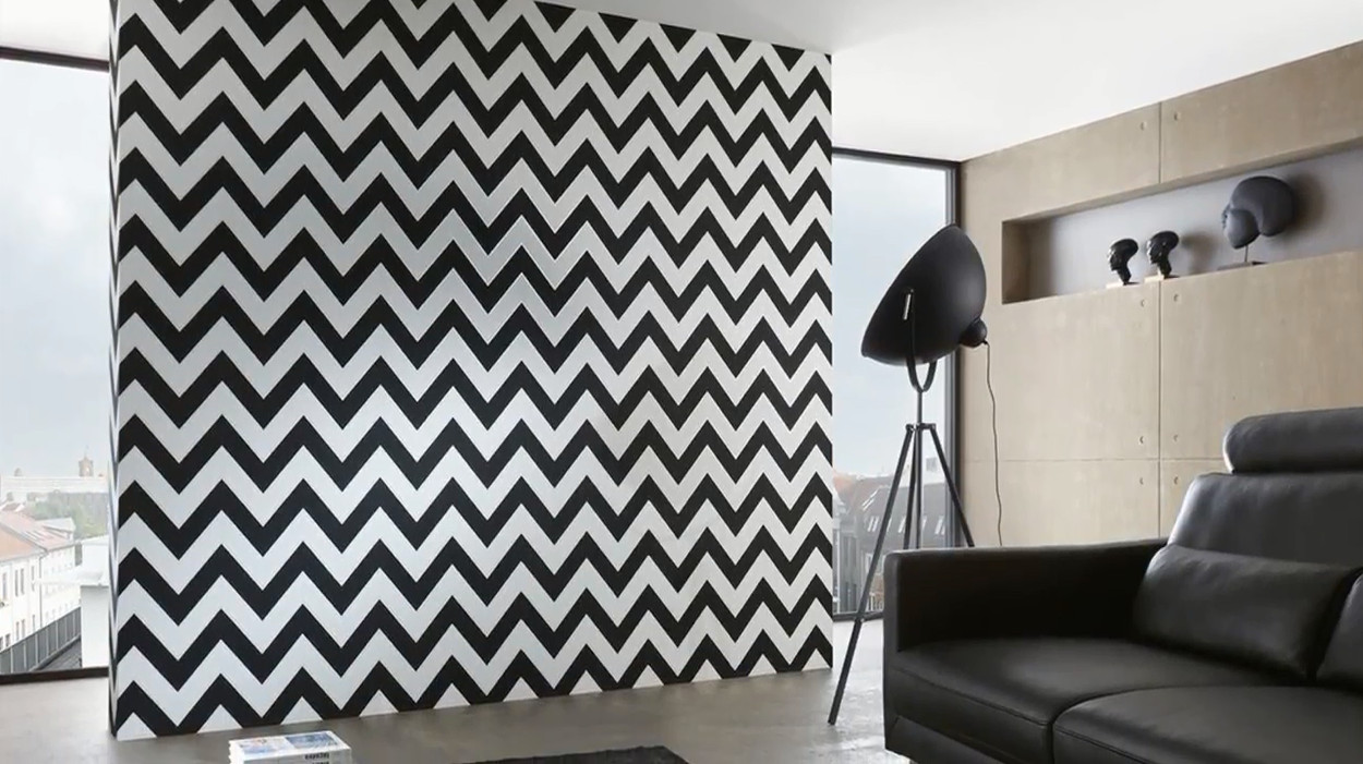 Орнамент зигзагом в интерьере