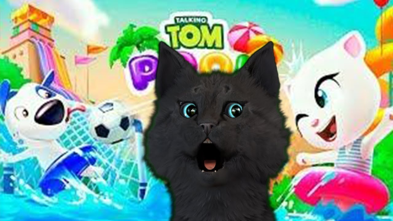 ФУТБОЛ В Аквапарке Говорящий котенок Том C ГОВОРЯЩИМ СУПЕР КОТОМ #6 ( ИГРА для ДЕТЕЙ )